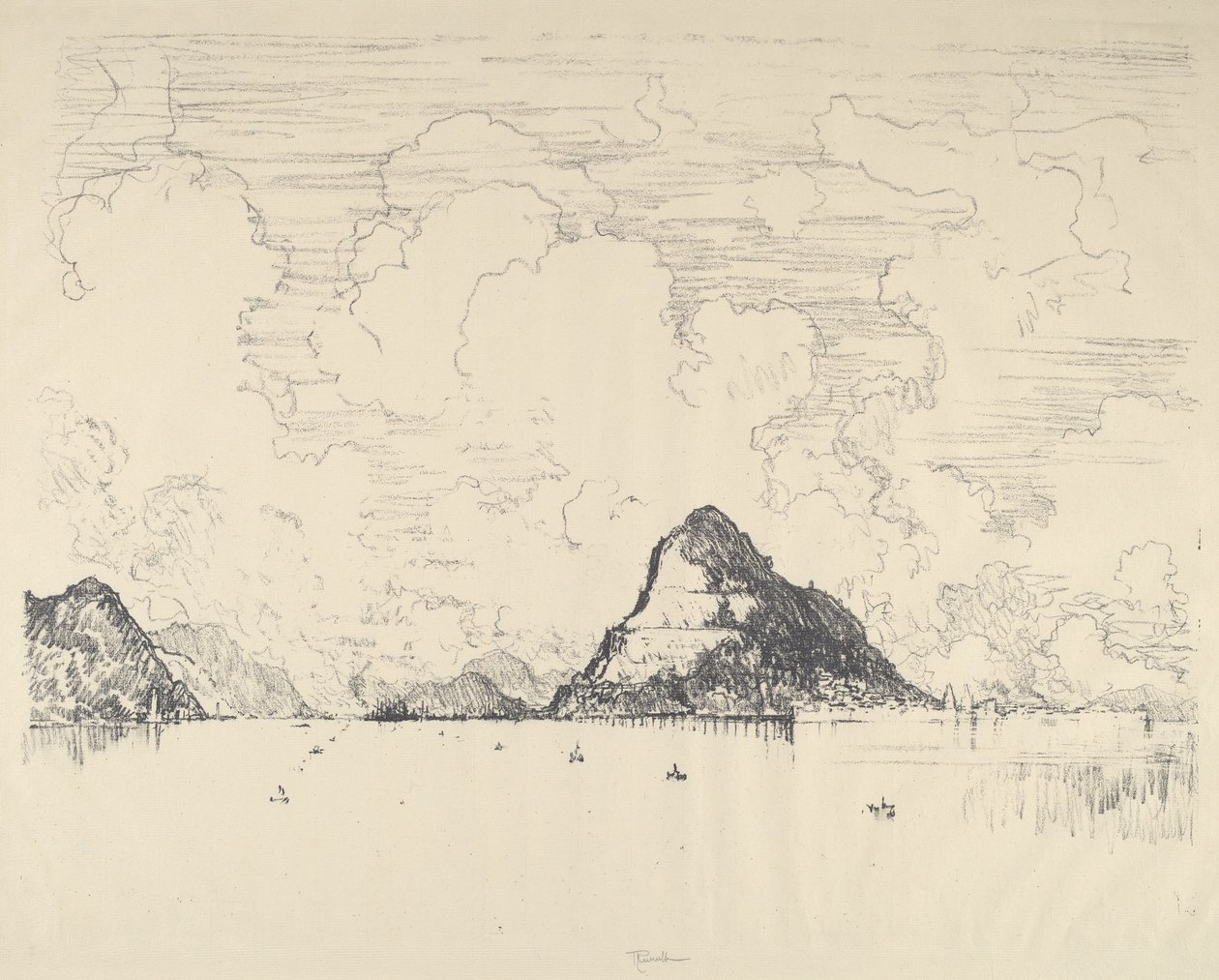 Entrada al Canal desde el Pacífico, 1912 | Joseph Pennell