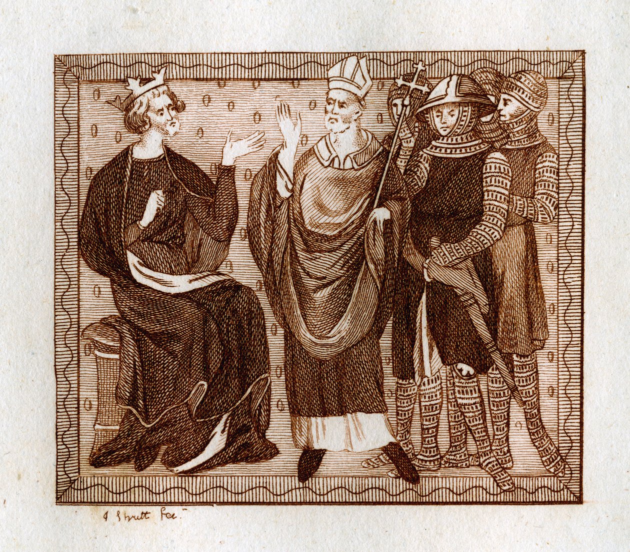 La vida de Thomas Becket, 1801. | Joseph Strutt