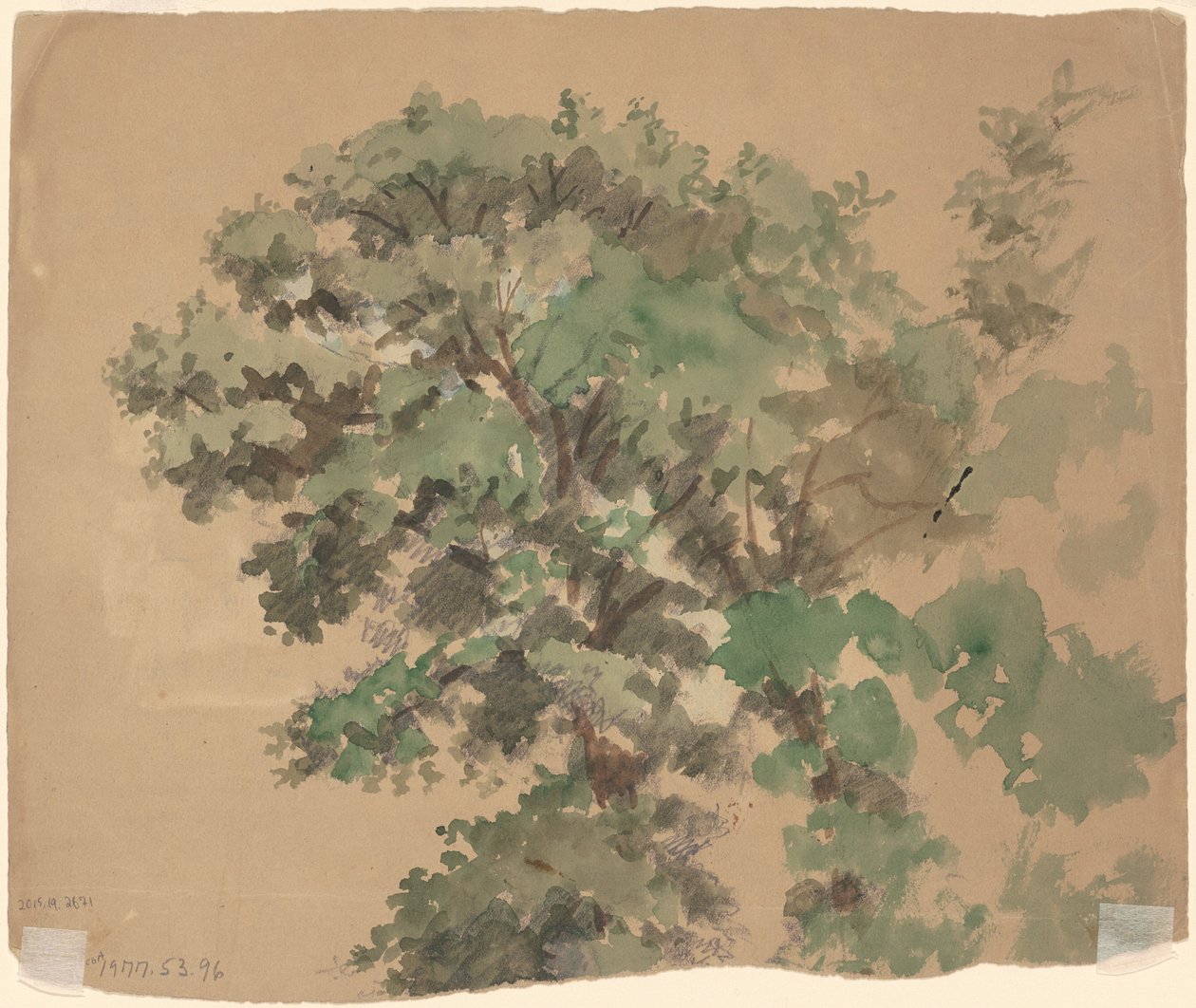 Árbol [verso] | Jr. Enoch Wood Perry | Impresión de arte