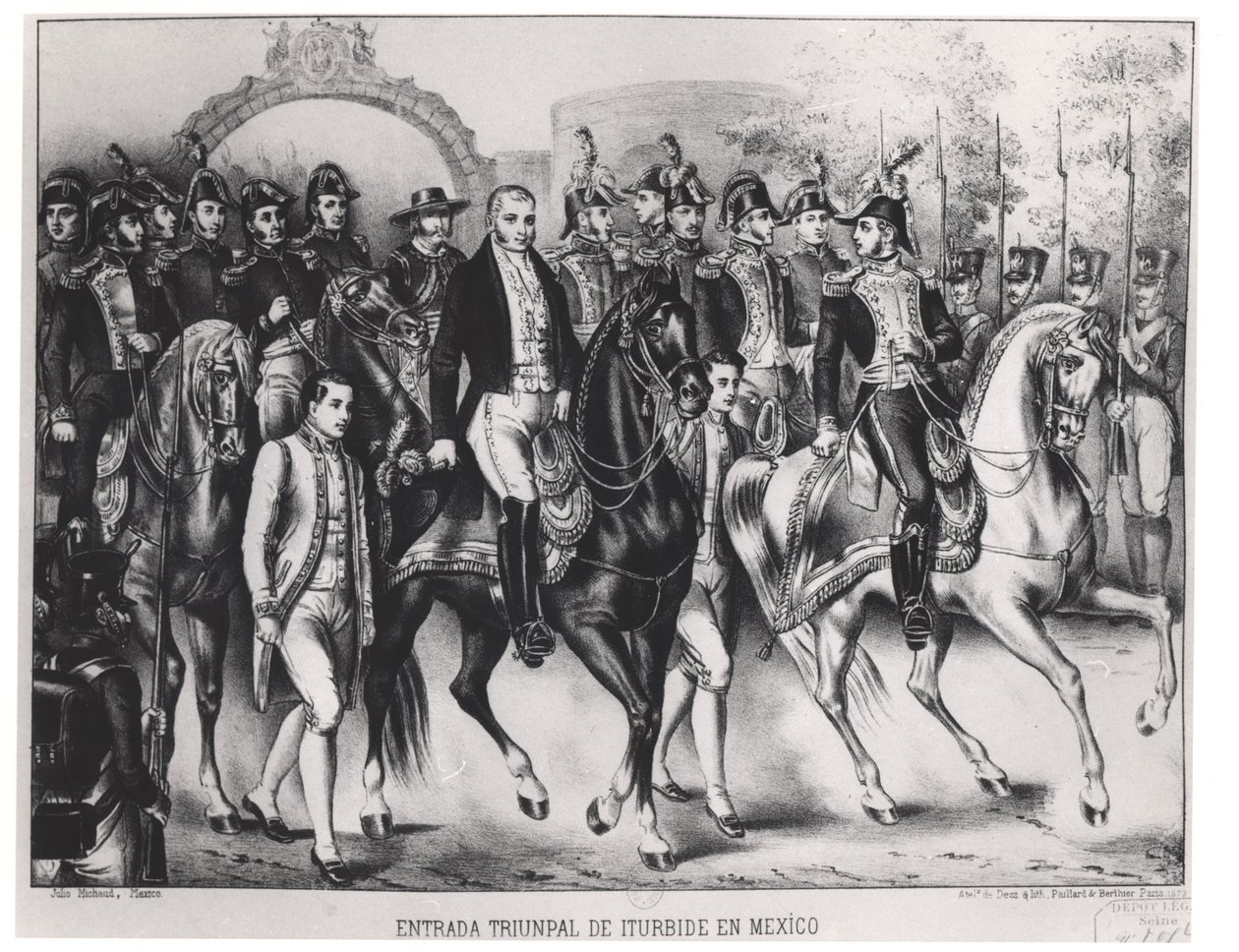 Entrada triunfal de Agustín de Iturbide | Julio Michaud
