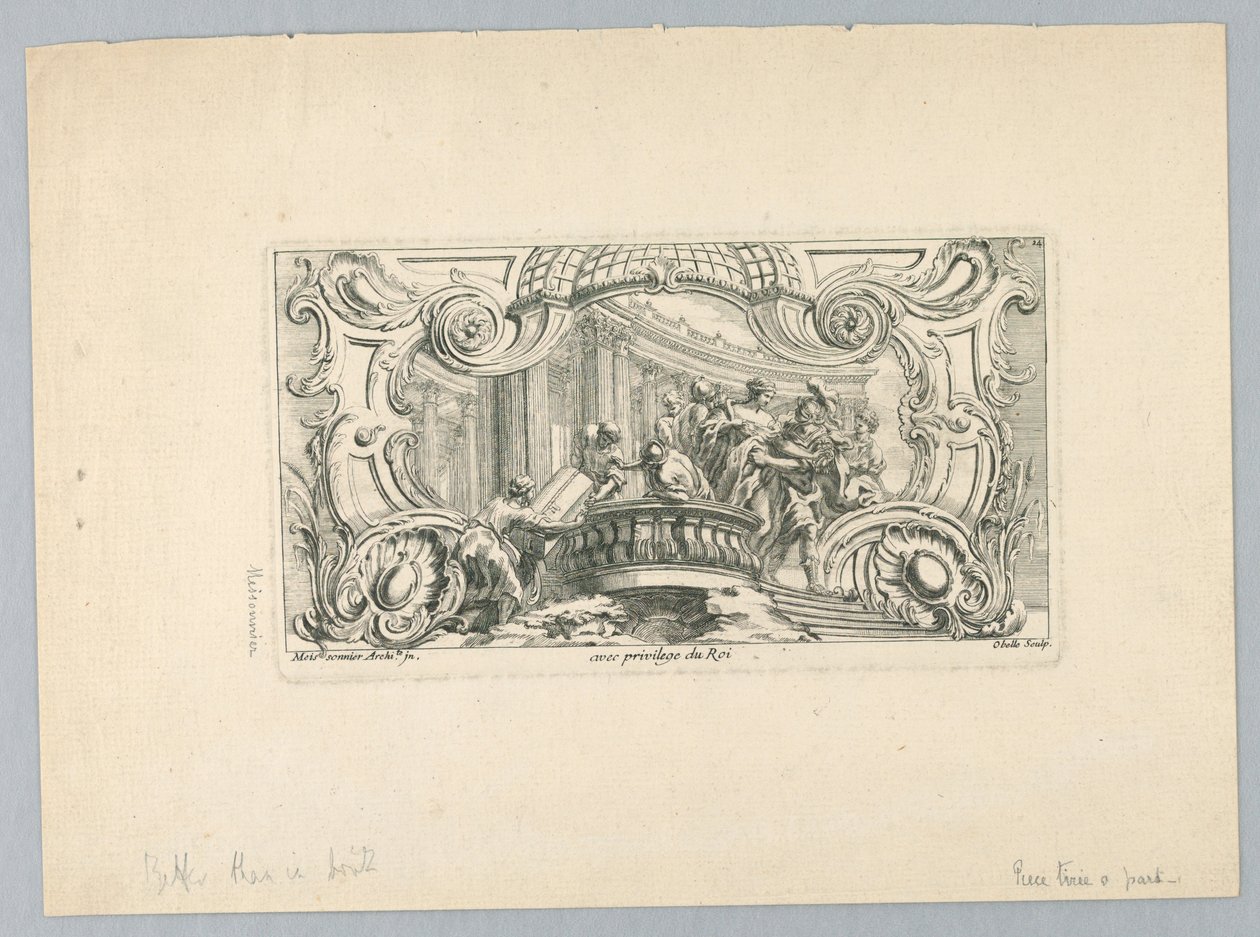 Ornamento con Figuras | Juste Aurèle Meissonnier