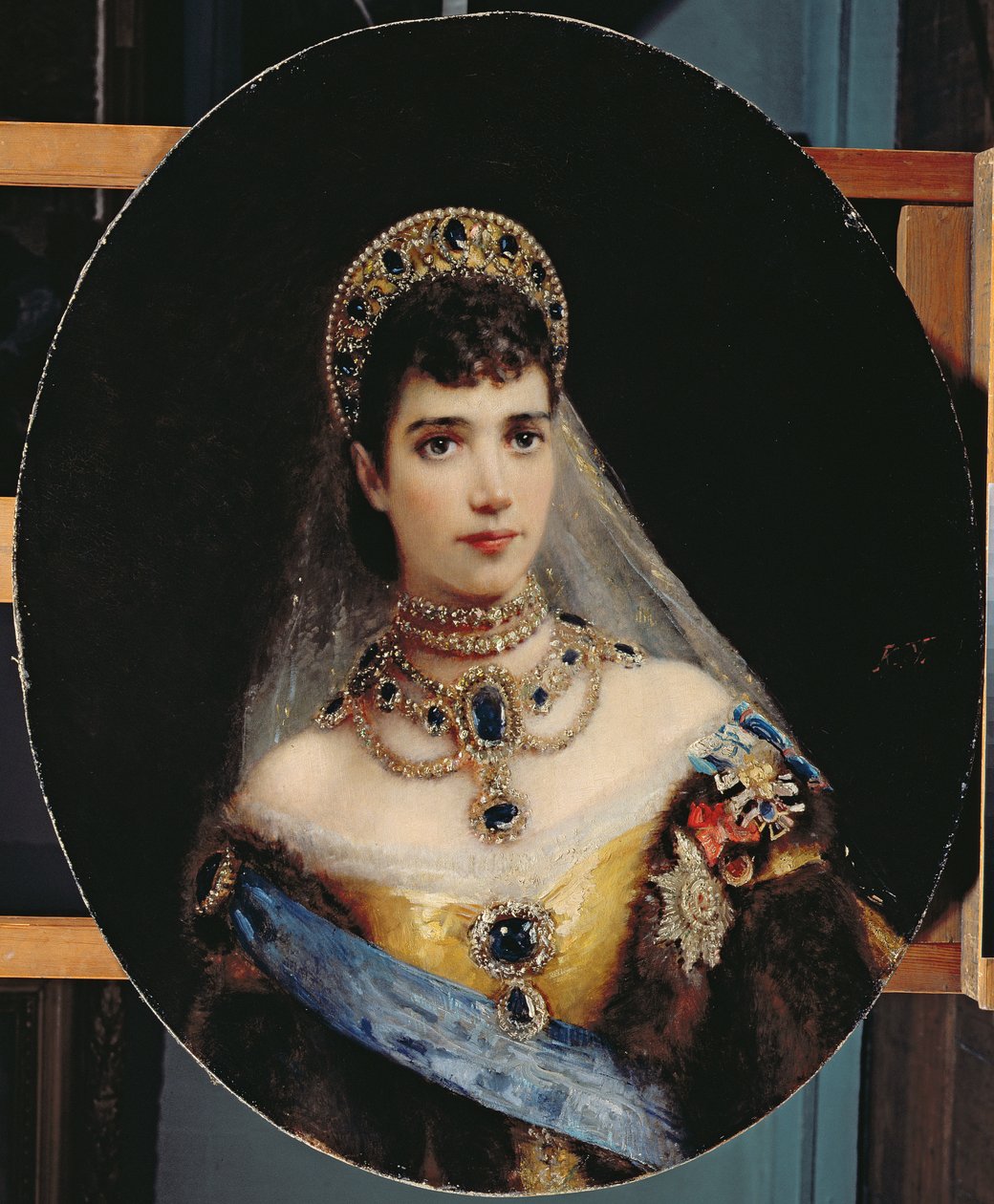 Retrato de la Emperatriz María Fyodorovna (1847-1928) Dagmar de Dinamarca