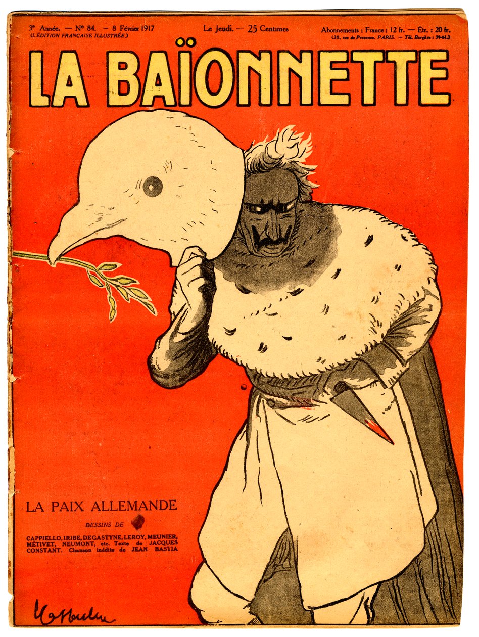 Portada de La Baionnette, Satírico en Colores