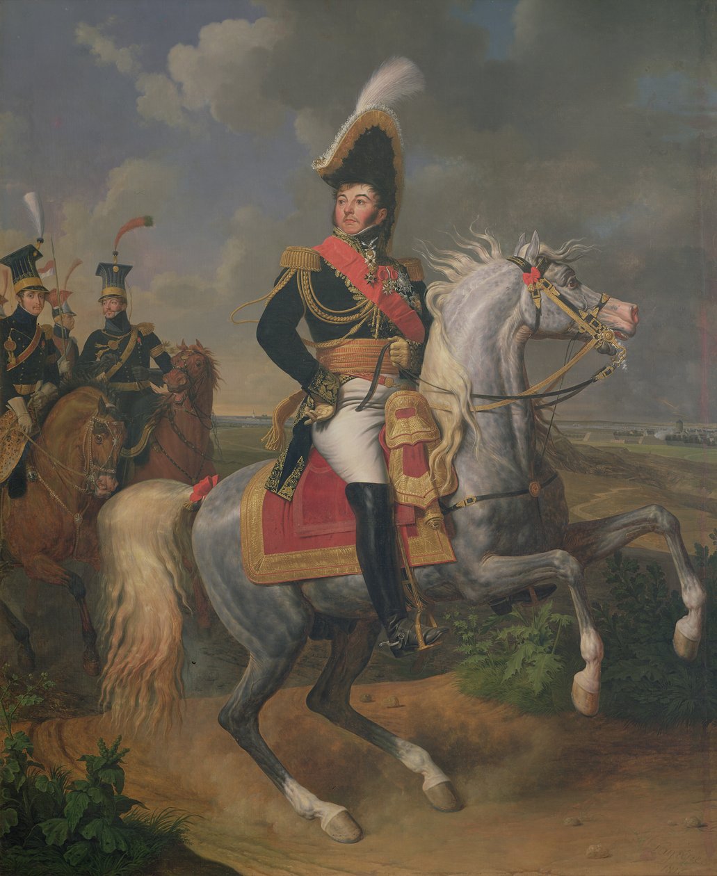 Retrato ecuestre del General Jean Rapp (1771-1821) 1816