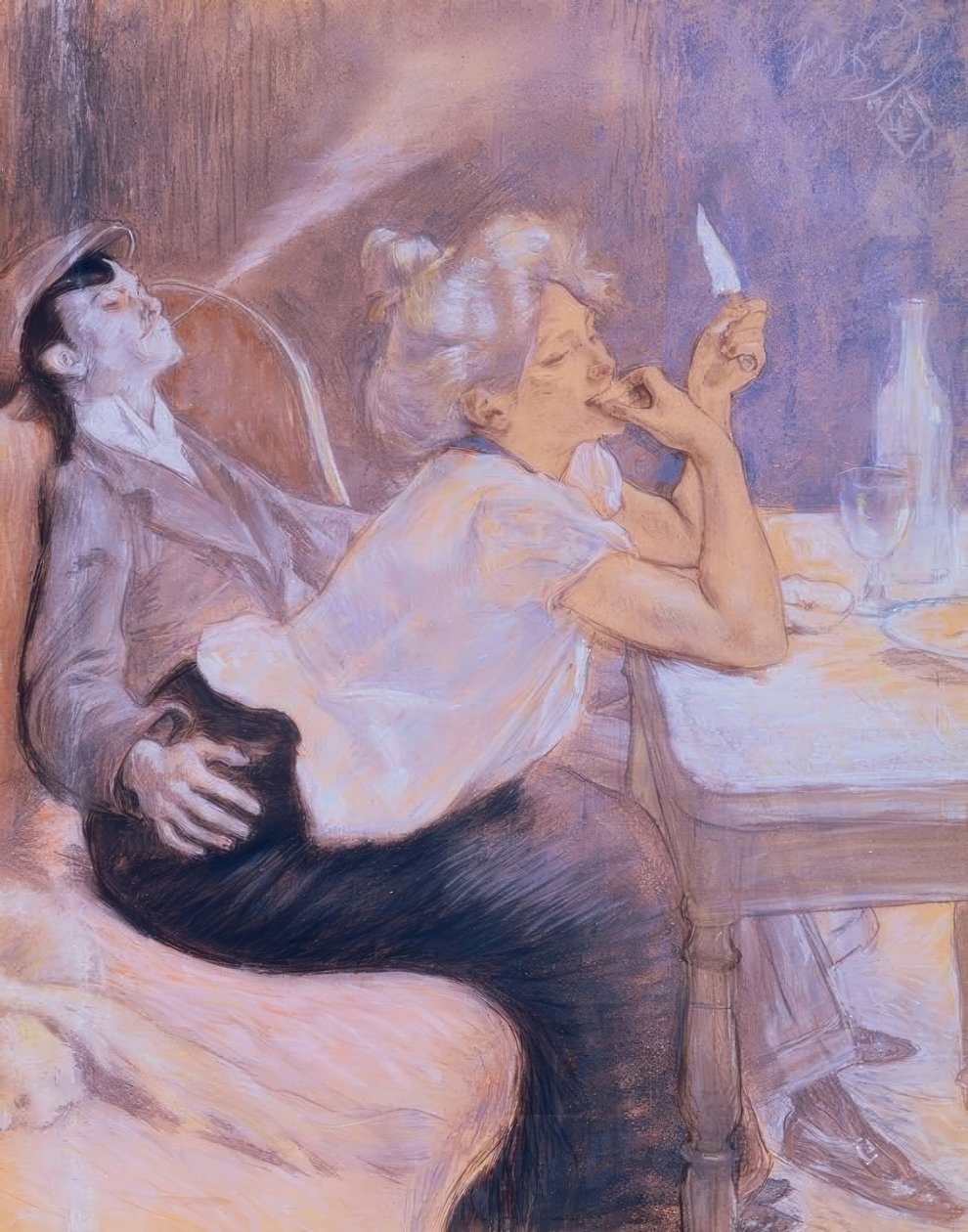 La cena de los apaches | Louis Legrand | Impresión de arte