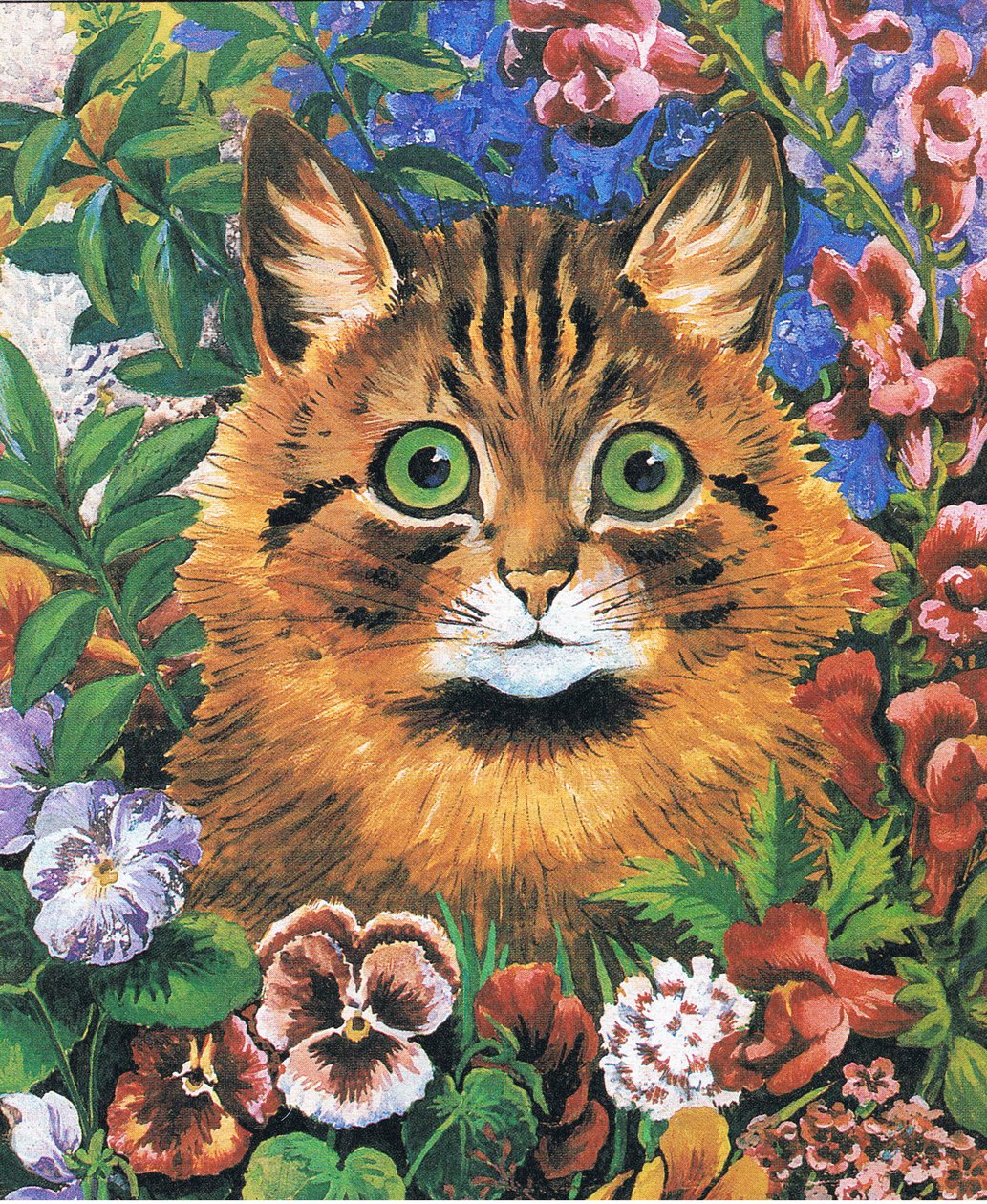 Estudio de gato | Louis Wain | Impresión de arte