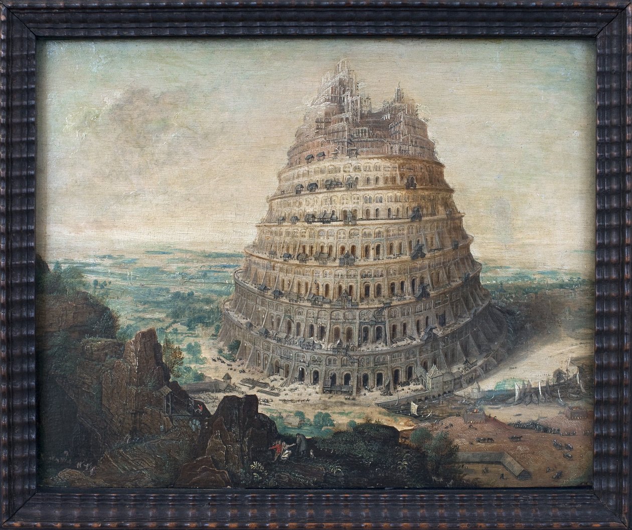 Torre de Babel | Lucas van Valckenborch | Impresión de arte