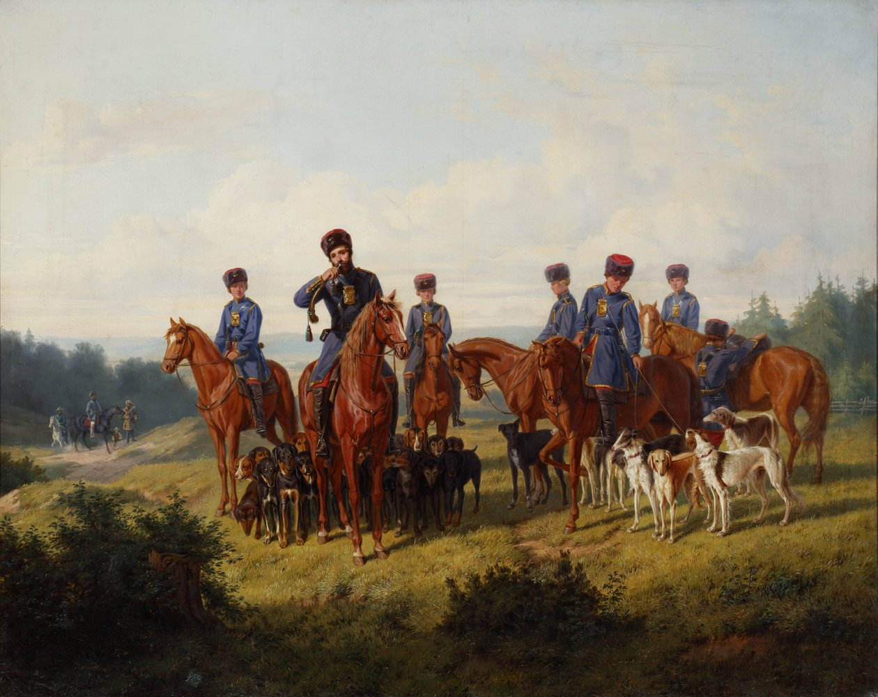 La Caza | Ludwig Pietsch | Impresión de arte