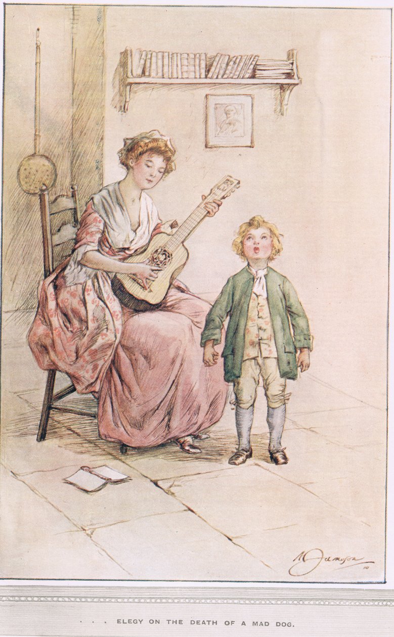 Elegía por la muerte de un perro loco, ilustración de 'El Vicario de ...
