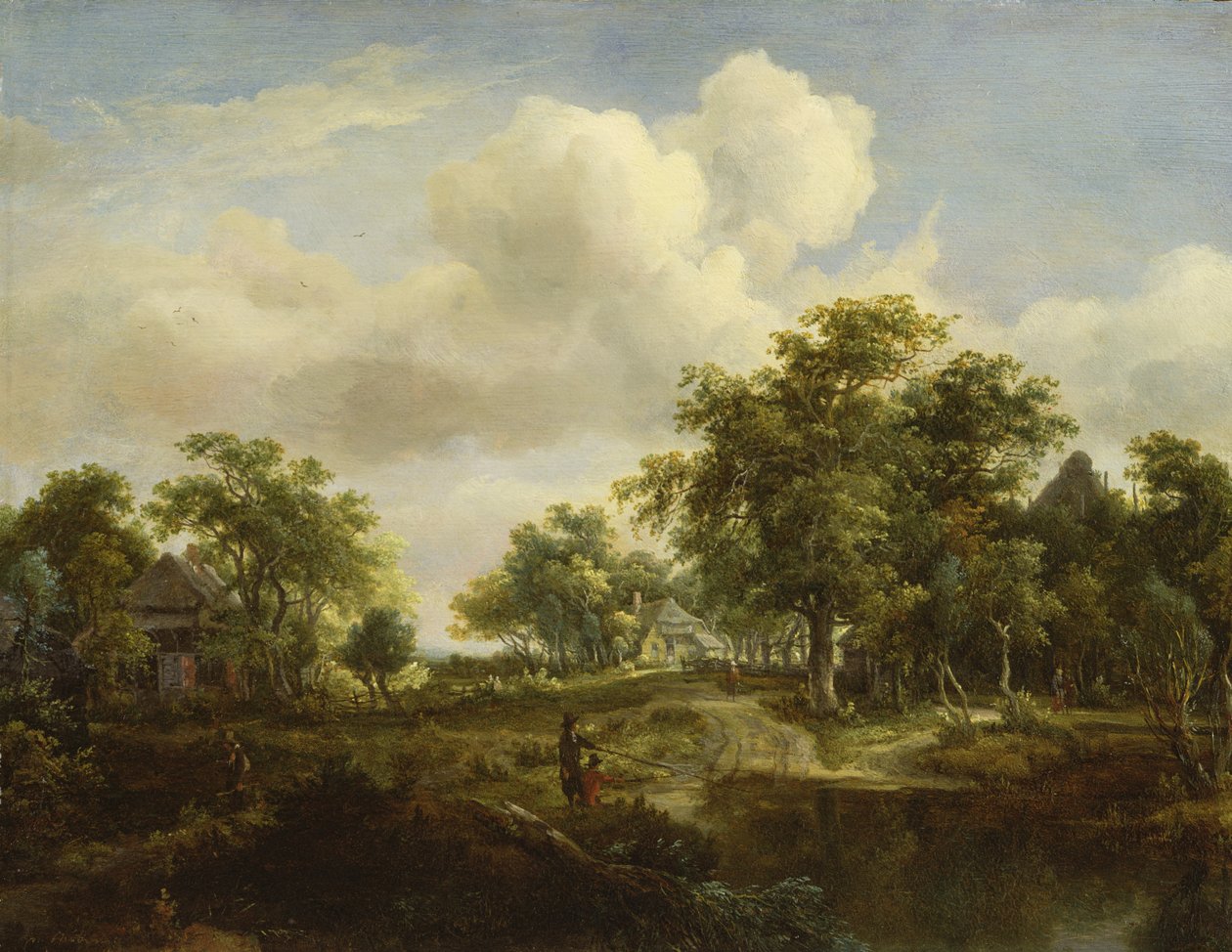 Un claro en el bosque | Meindert Hobbema | Impresión de arte