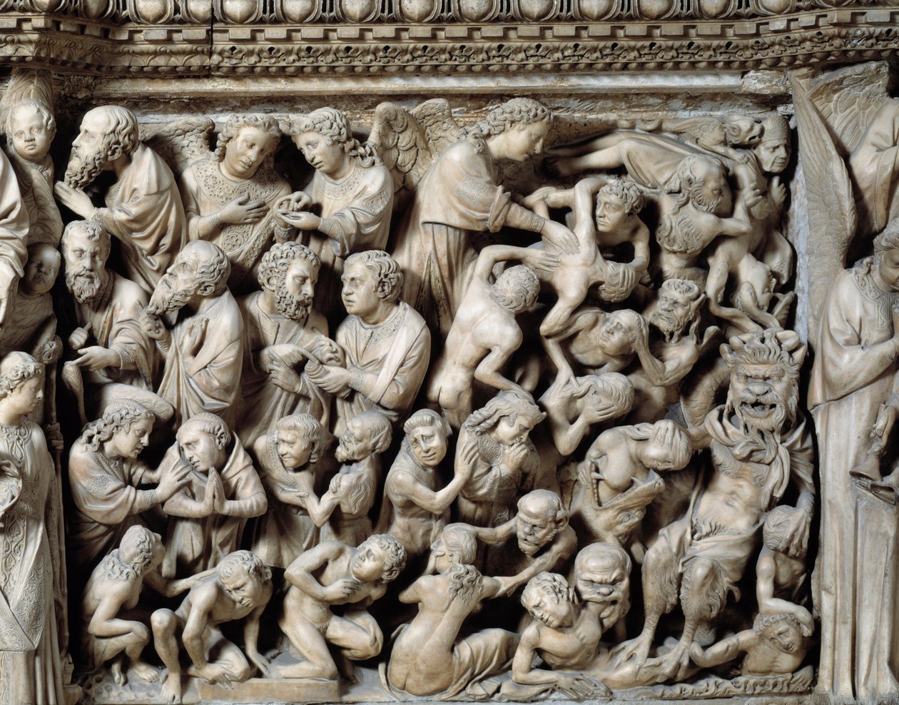 Arte gótico: Juicio final, Condenados en el infierno (detalle)