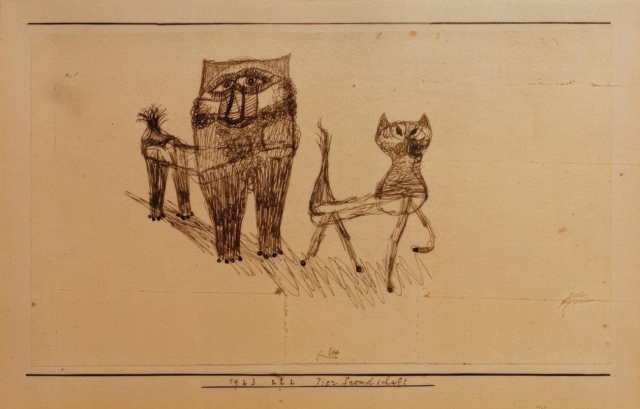 Amistad animal | Paul Klee | Impresión de arte