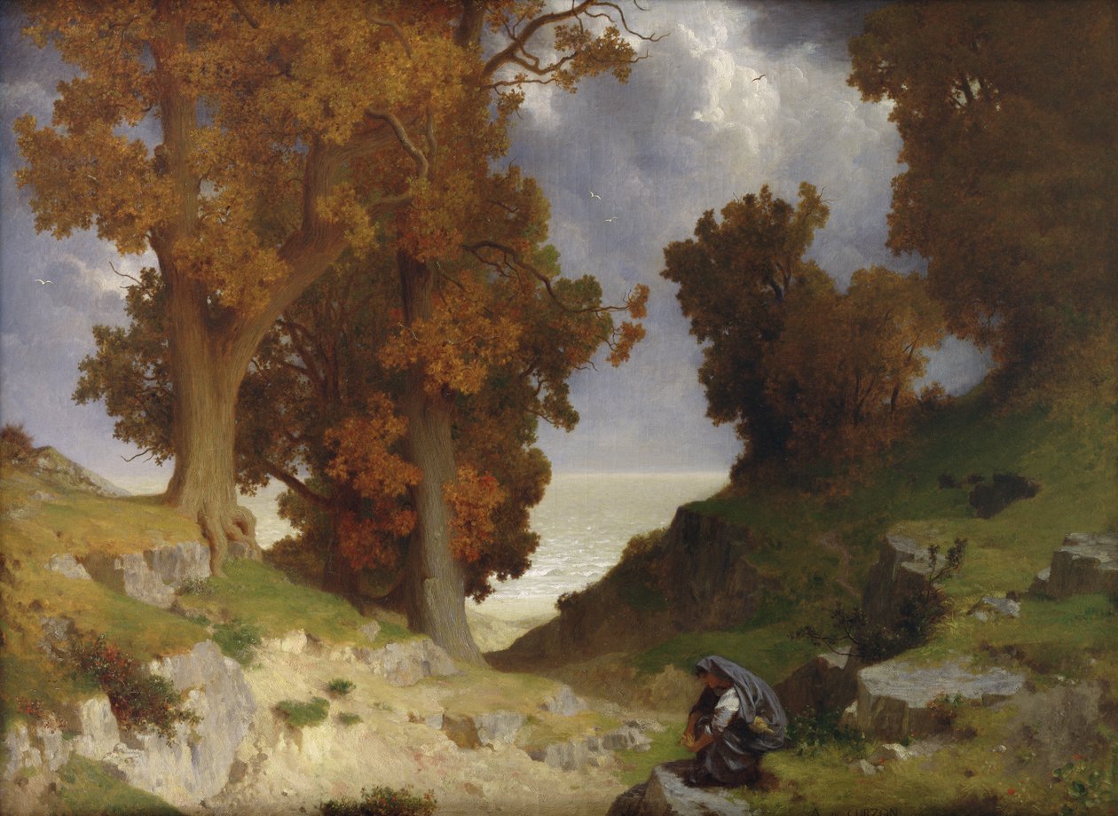 Paisaje con la figura de Cloto | Paul Alfred de Curzon