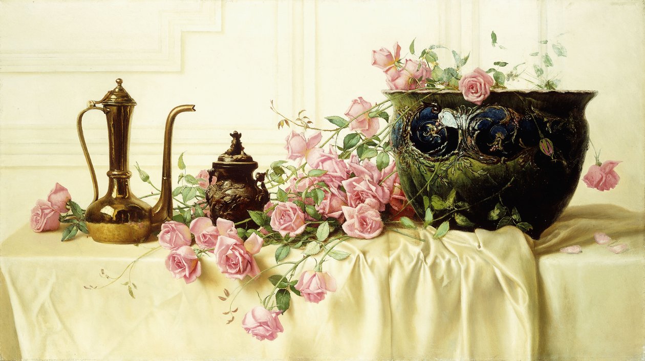 Rosas Rosadas | Paul Alfred de Curzon | Impresión de arte