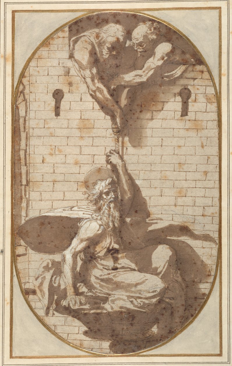 San Pablo 'bajado de noche en una canasta' desde los muros de Damasco