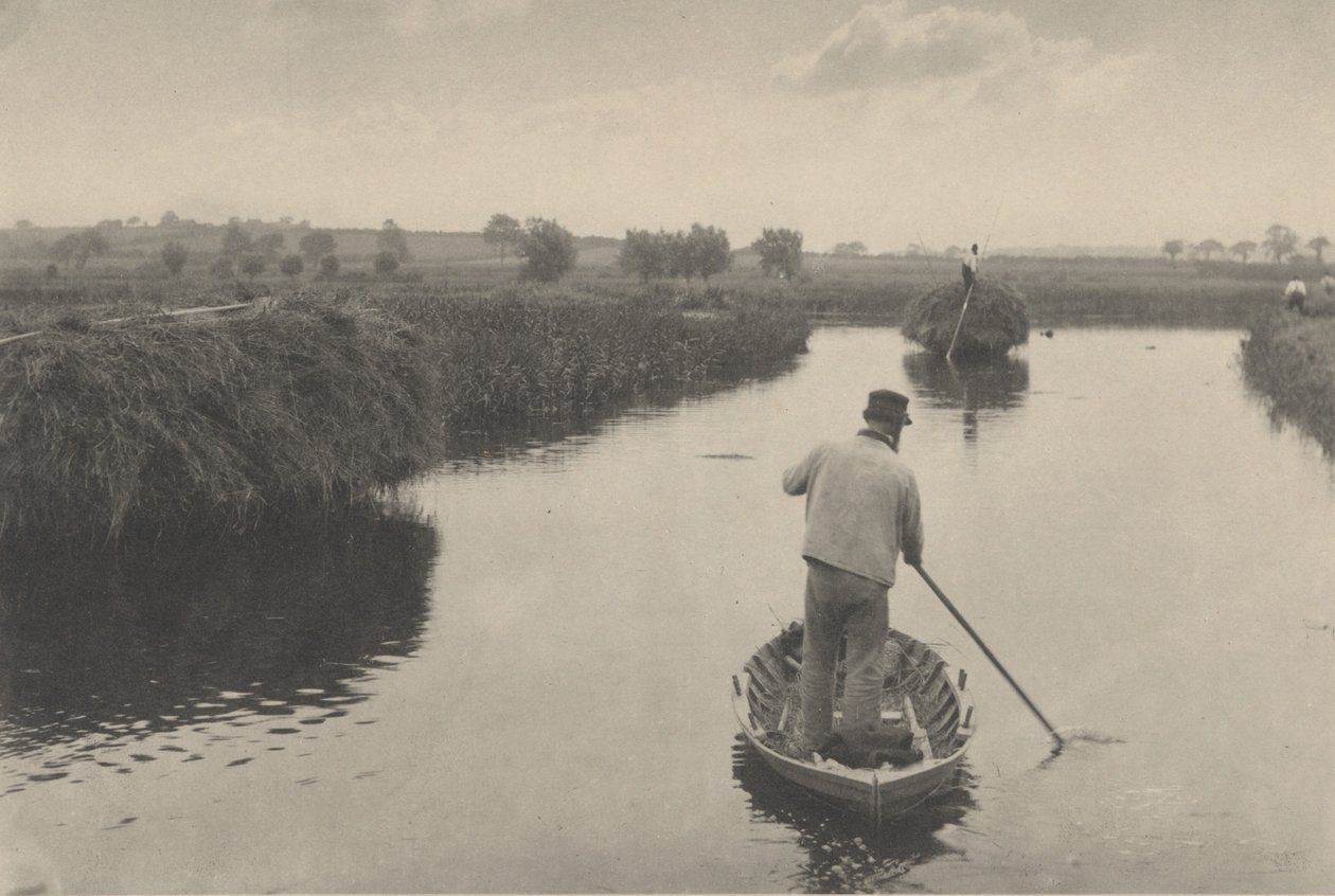 Cargando el heno del pantano | Peter Henry Emerson