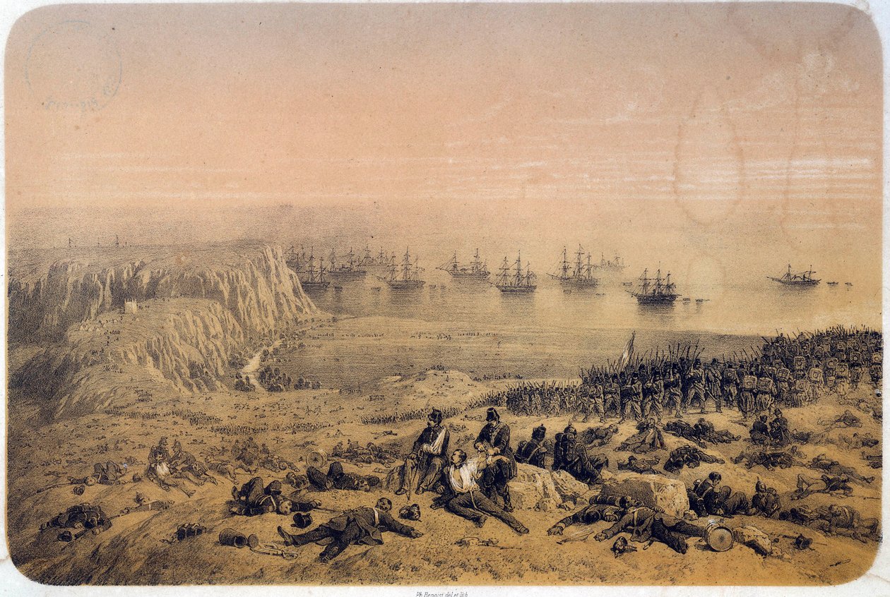 Guerra de Crimea (1853-1856): la batalla del Alma el 20/09/1854. Ilustración