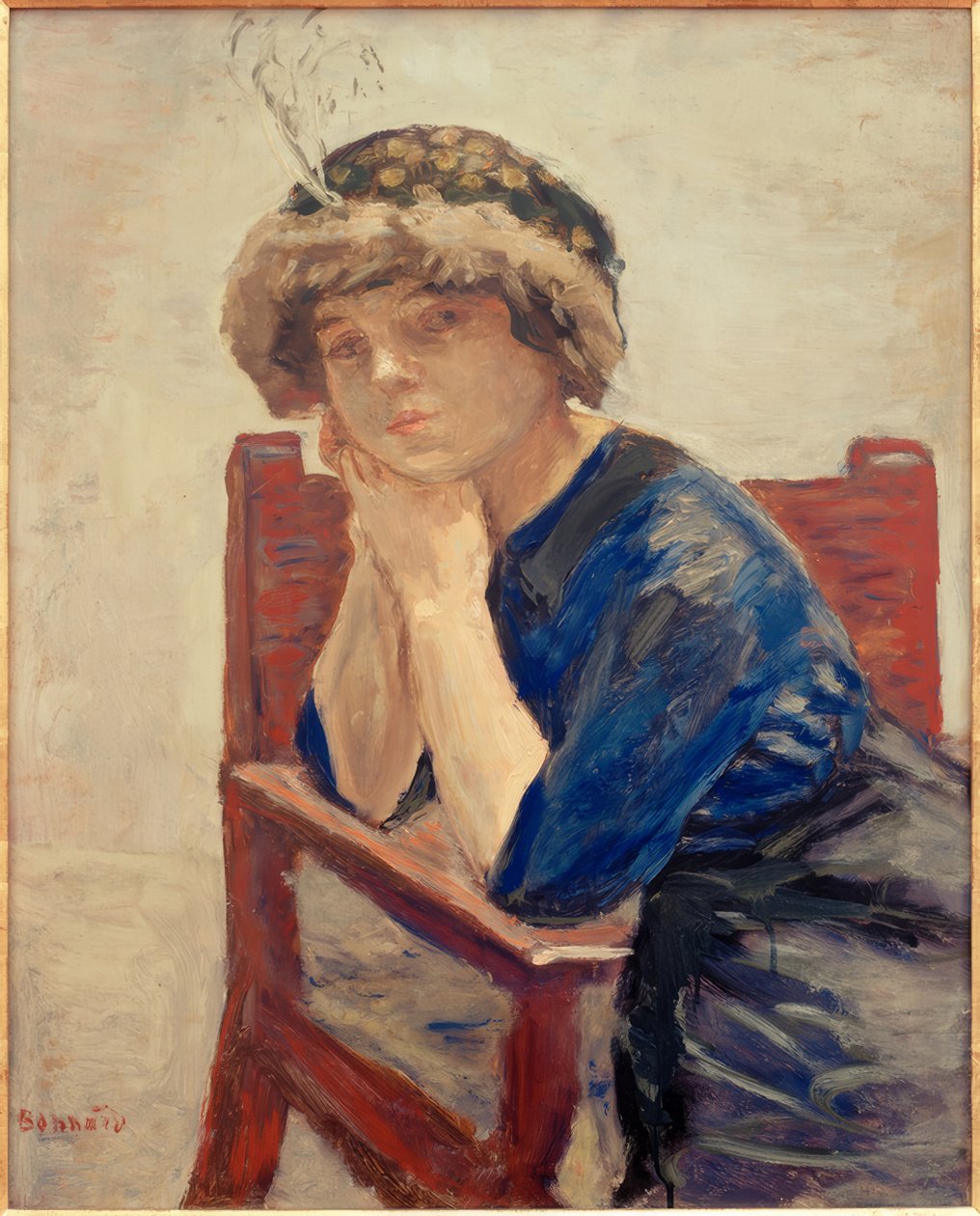 La mujer con la garza | Pierre Bonnard | Impresión de arte