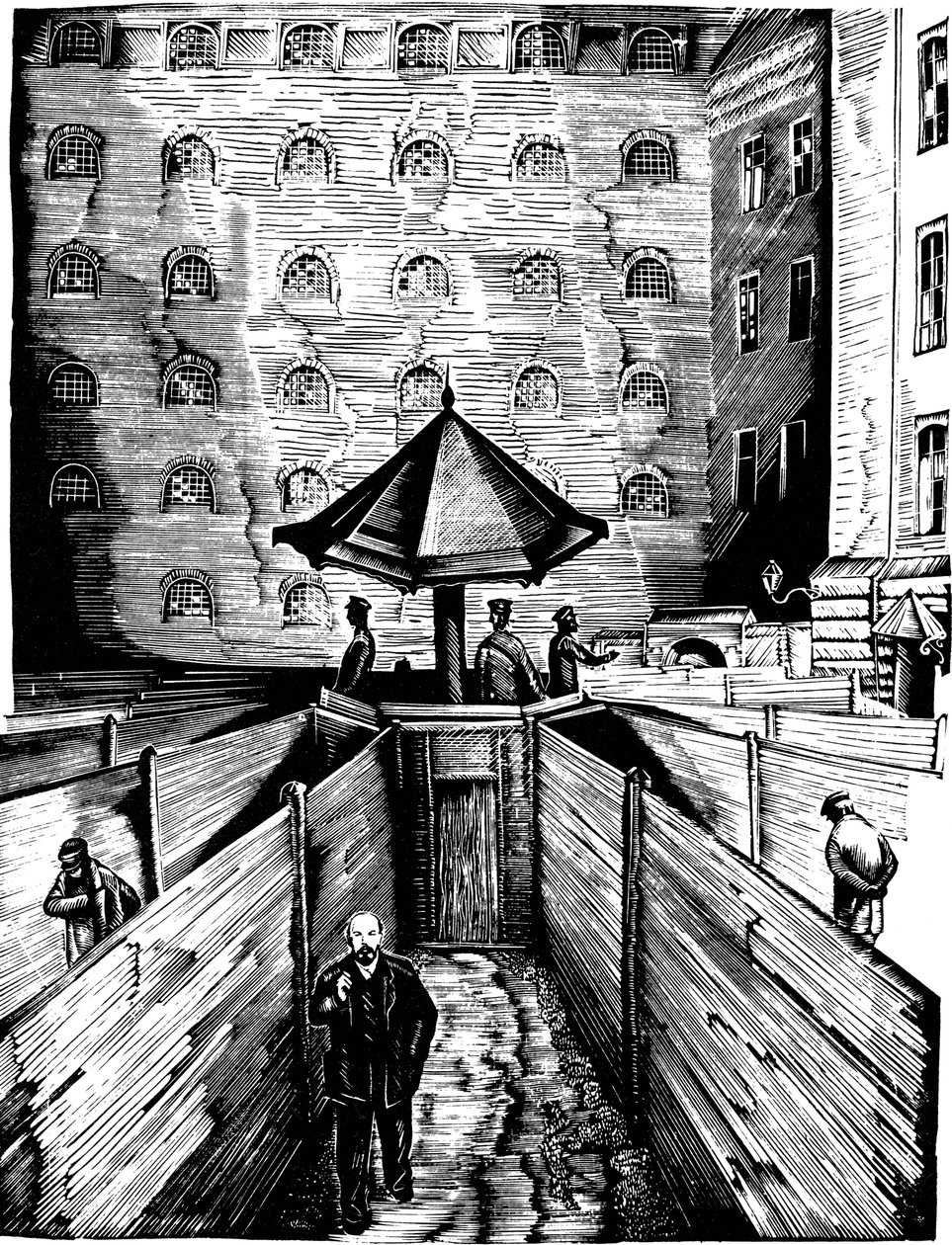 Ilustración del libro La vida de Lenin, 1936