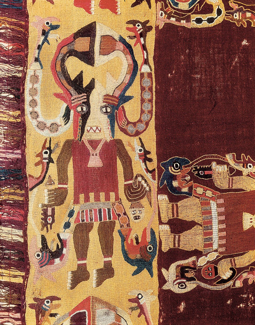 Civilización precolombina: oficiante ceremonial con máscara. 300-100 a ...
