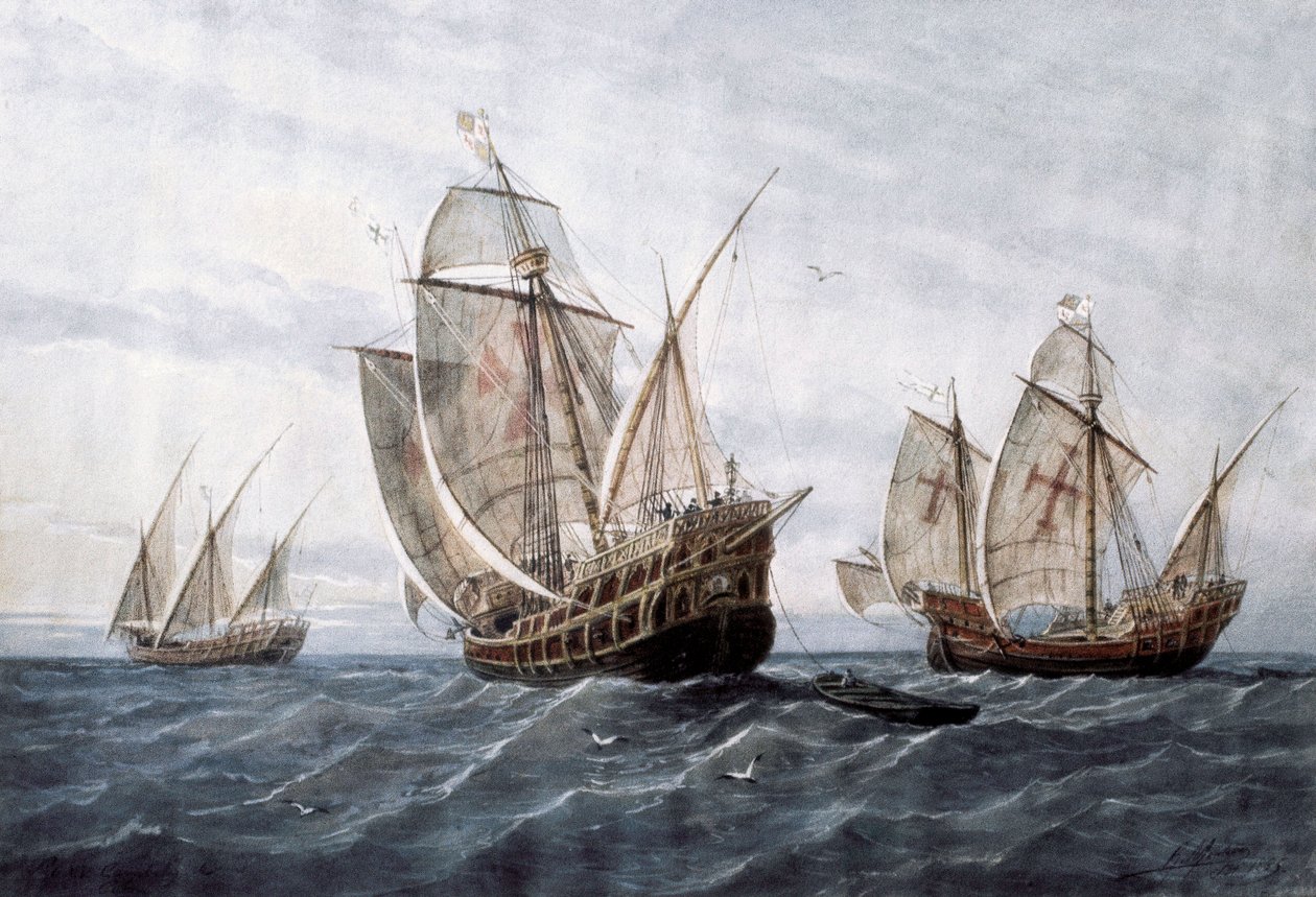 Descubrimiento de América, 1885 | Rafael Monleon y Torres