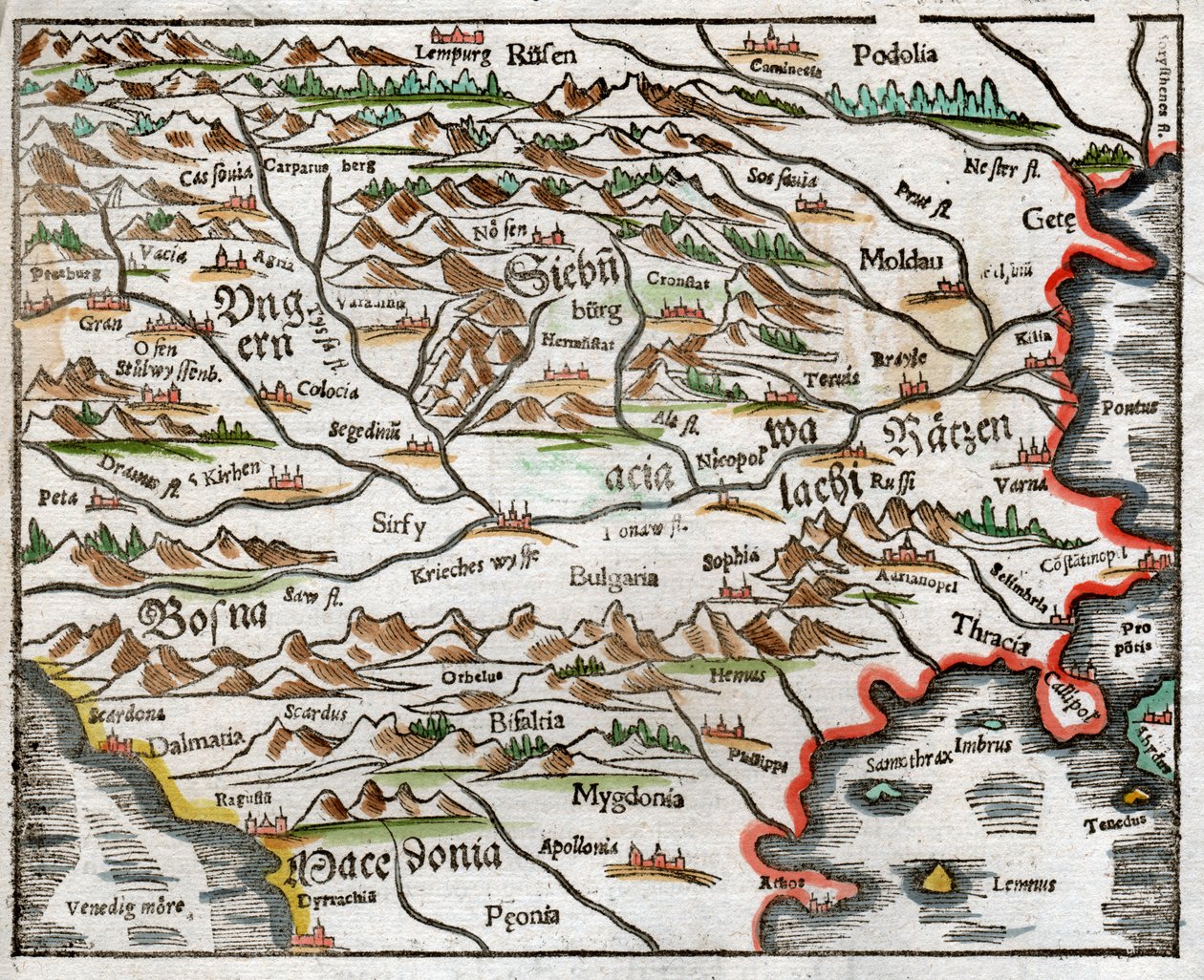 Europa del Este y Balcanes 1575 | Sebastian Munster