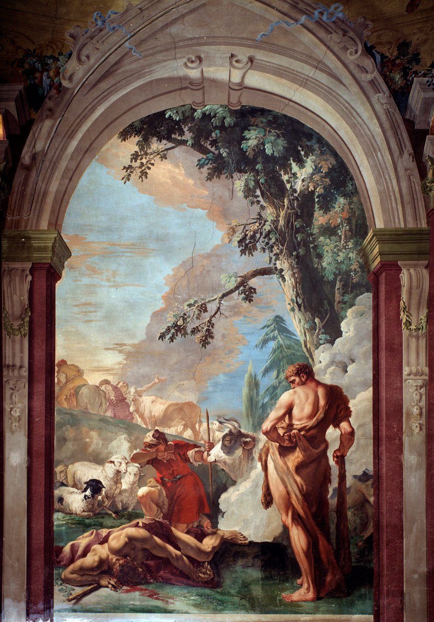 Hércules y Caco | Sebastiano Ricci | Impresión de arte