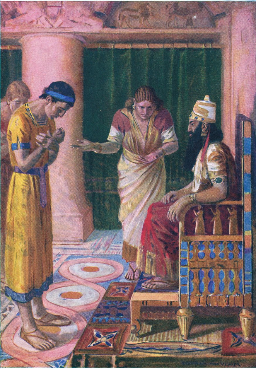 Daniel en la corte de los reyes, del Libro de imágenes de la Biblia ...