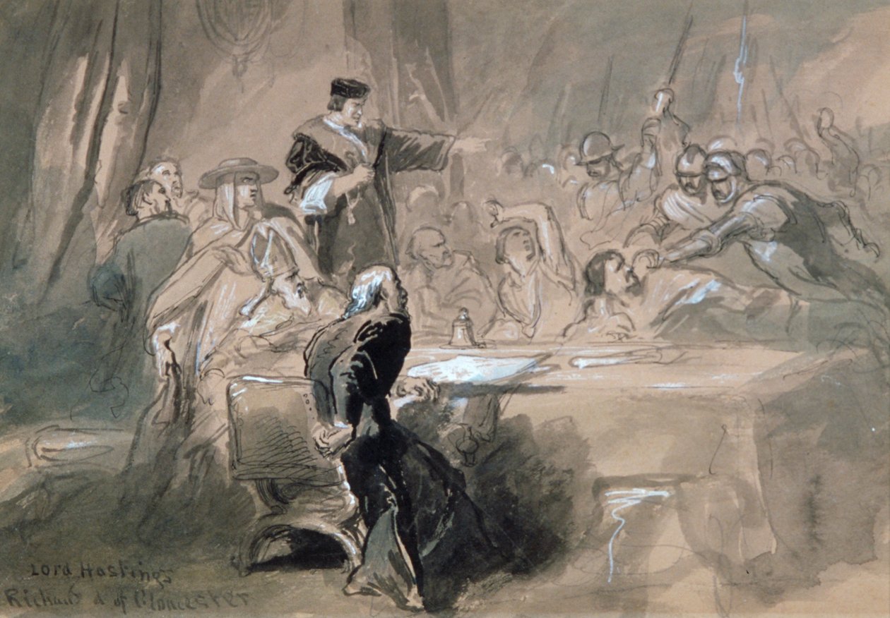 Arresto de Lord Hastings, c. 1856-1859 | Sir John Gilbert