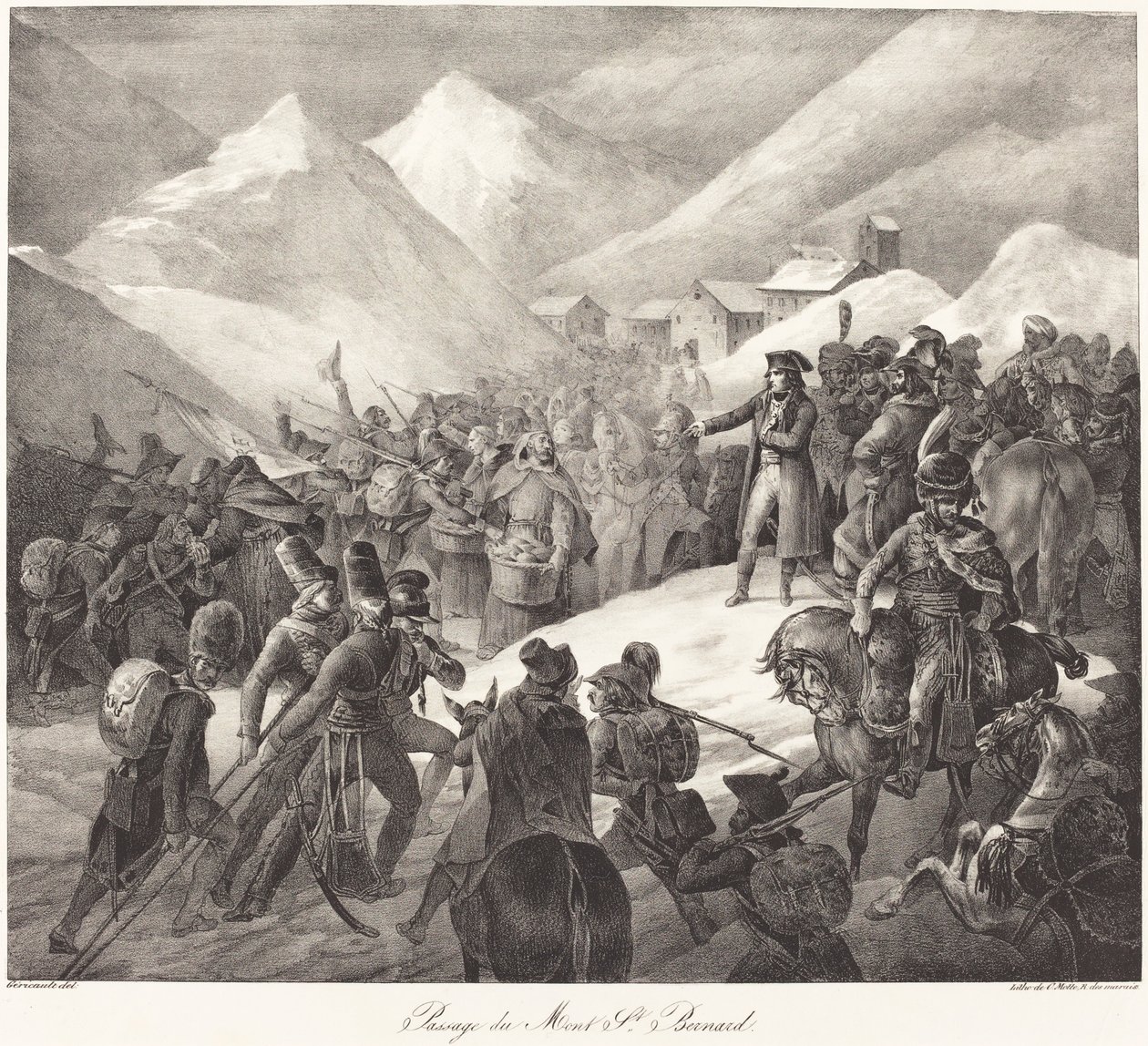 Paso del Mont St. Bernard (El ejército de Napoleón cruzando el paso de ...