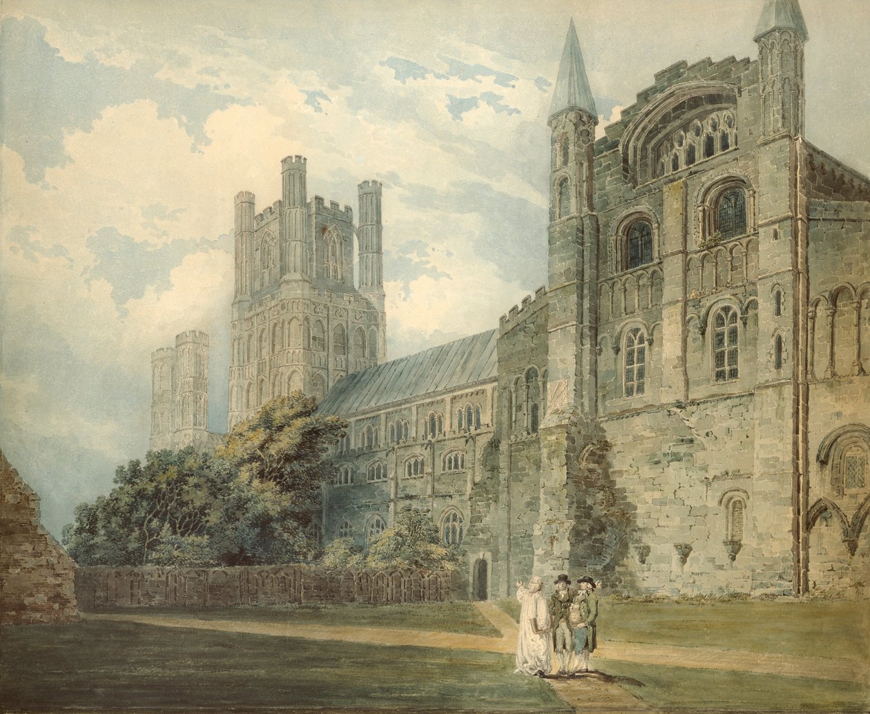 Catedral de Ely | Thomas Girtin | Impresión de arte
