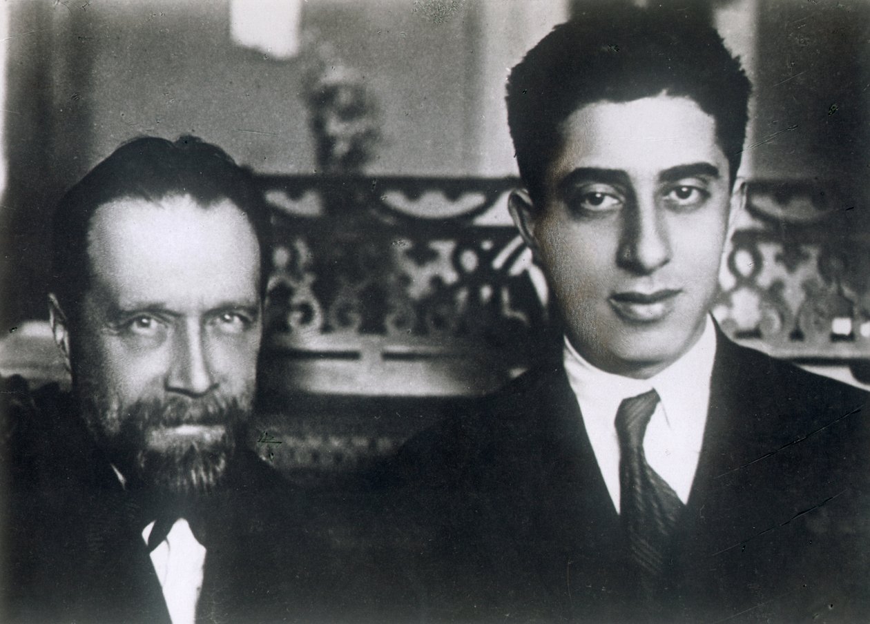 Compositores Nikolai Myaskovsky y Aram Khachaturian, 1933