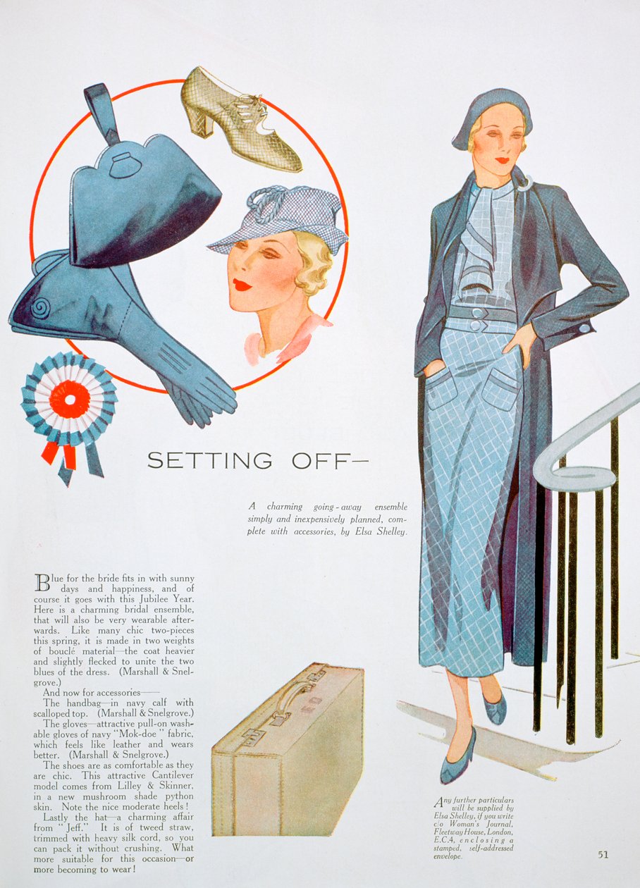 Ilustración de moda, 1935 | Unbekannt | Impresión de arte
