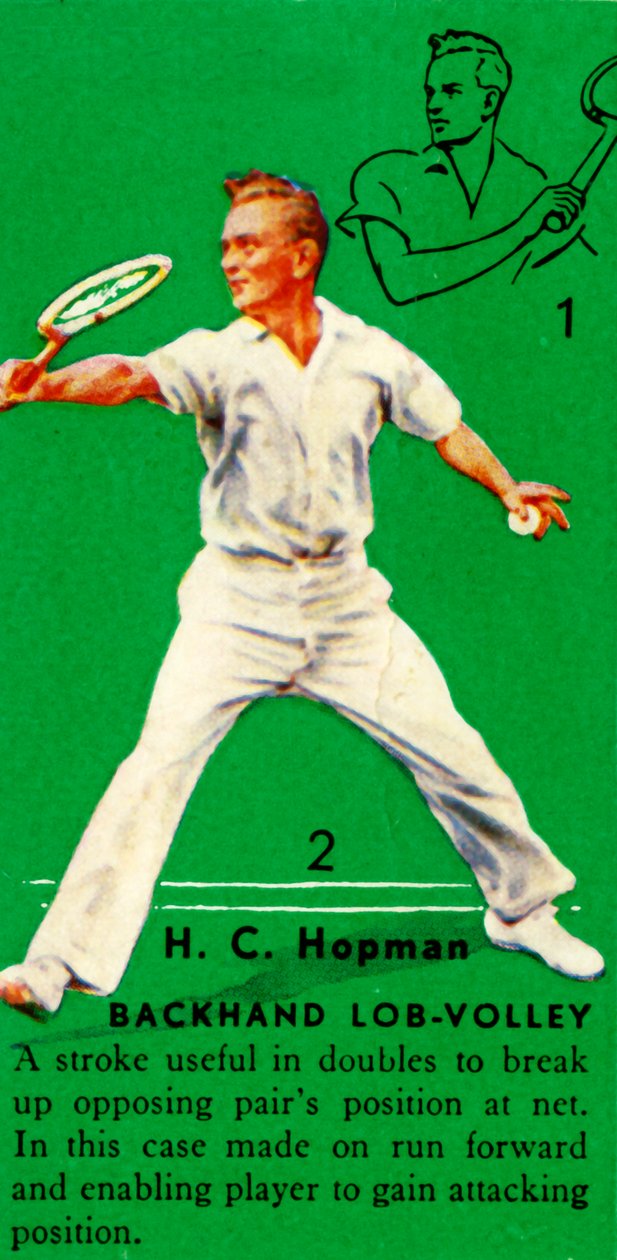 H. C. Hopman - Volea de revés, c1935 | Unbekannt