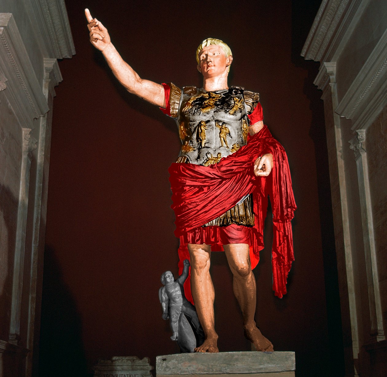 Estatua De Augusto Tarragona. TARRAGONA. Statue Of Caesar Augustus In