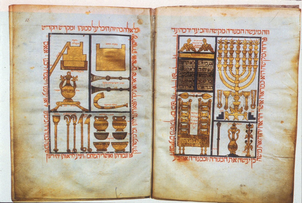 Ilustración del "Libro del conocimiento" de Ismail al-Jazari (vitela)