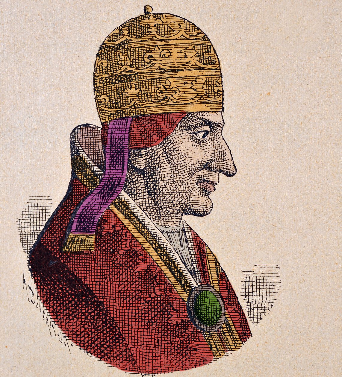 Dibujo Del Papa De La Edad Media