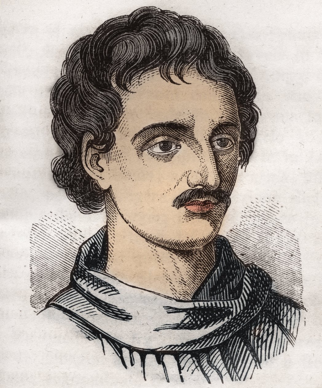 Retrato de Giordano Bruno (1548-1600) fraile dominico italiano, filósofo, matemático, poeta y ...