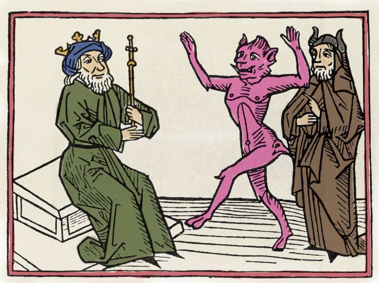 El juicio de Belial: 'El demonio Belial baila ante el juez Salomón ...
