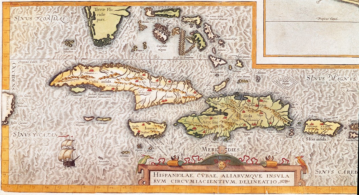 Las islas de las Antillas Mayores y las Antillas Menores en el Mar ...