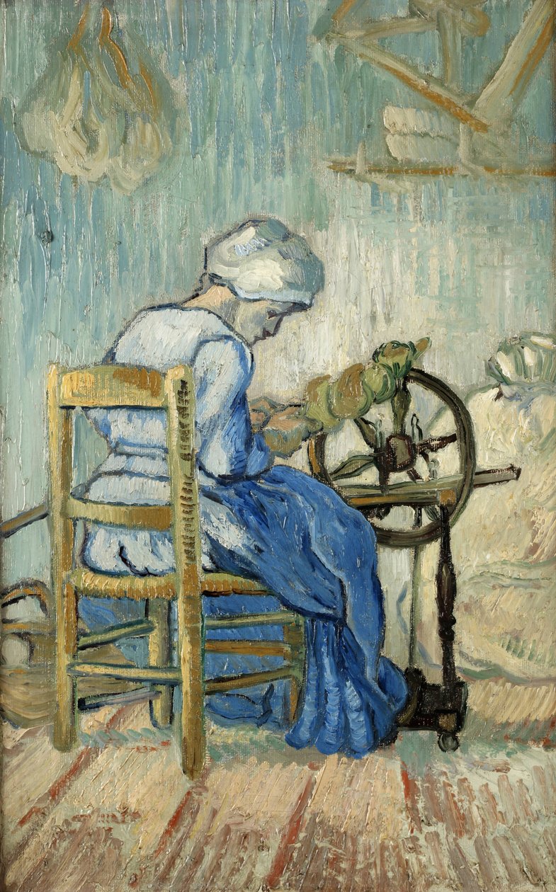 La hilandera | Vincent van Gogh | Impresión de arte