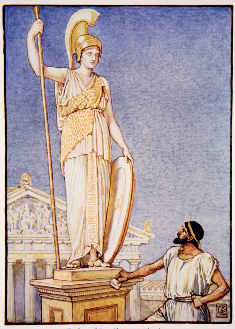 La figura de la diosa era colosal, ilustración de 'La historia de ...
