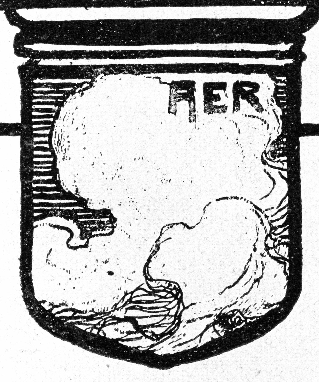 Los Cuatro Elementos. Aire. Xilografía de Walther PTTner