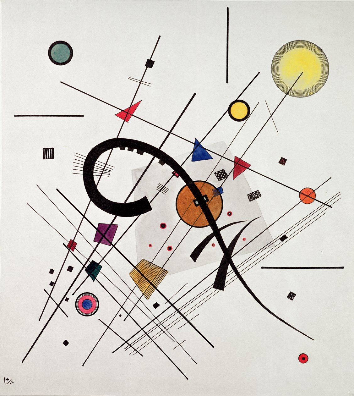 Cuadrado gris | Wassily Kandinsky | Impresión de arte