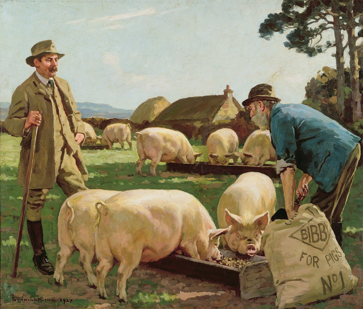 Escena de granja, 1927 | William Gunning King