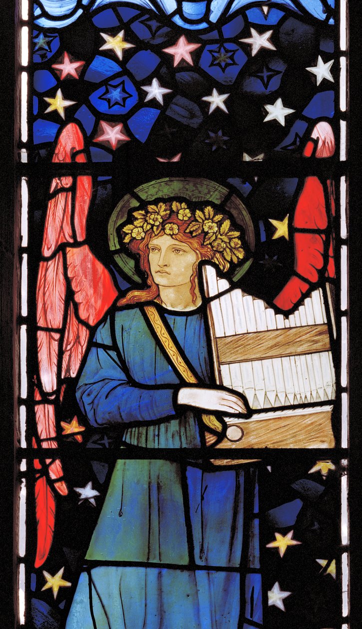 Ángel músico | William Morris | Impresión de arte