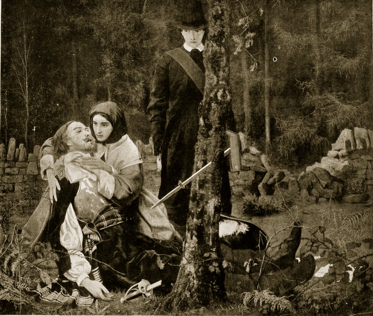 Caballero y puritano, ilustración de 'Historia de la Nación Británica ...