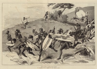 Carga Zulú | Charles Edwin Fripp | Impresión de arte