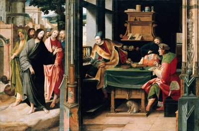 La vocación de San Mateo | Cornelis Engebrechtsz