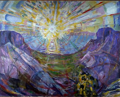 el sol | Edvard Munch | Impresión de arte